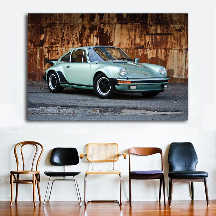 Tableau décoratif d'une porsche | Vintage