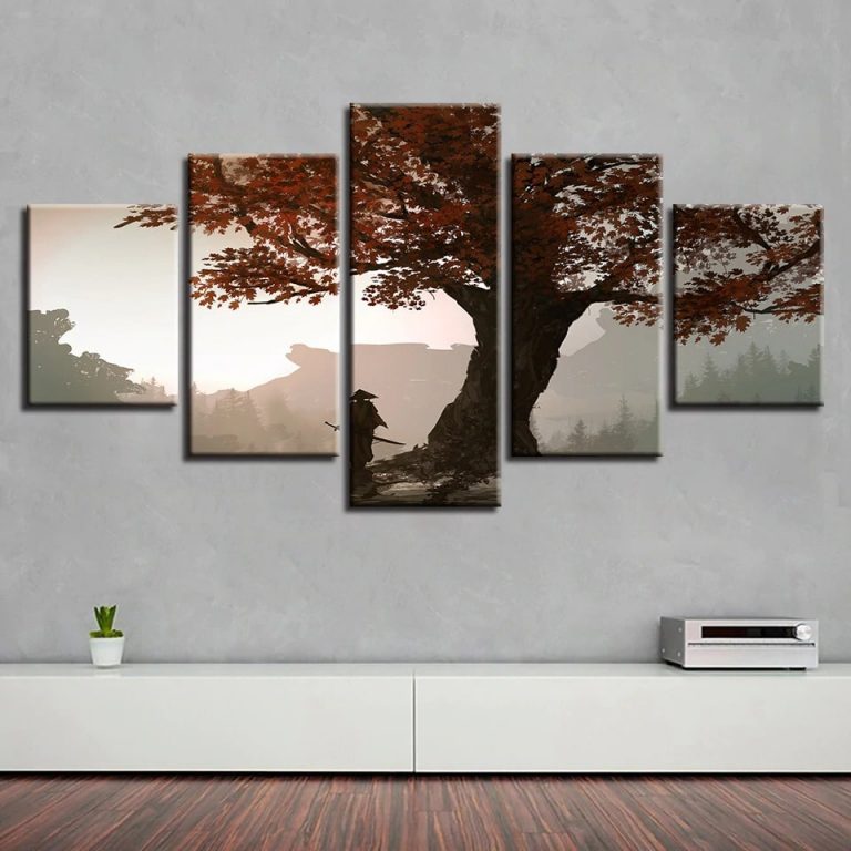 Superbe tableau d'un arbre dans un style abstrait
